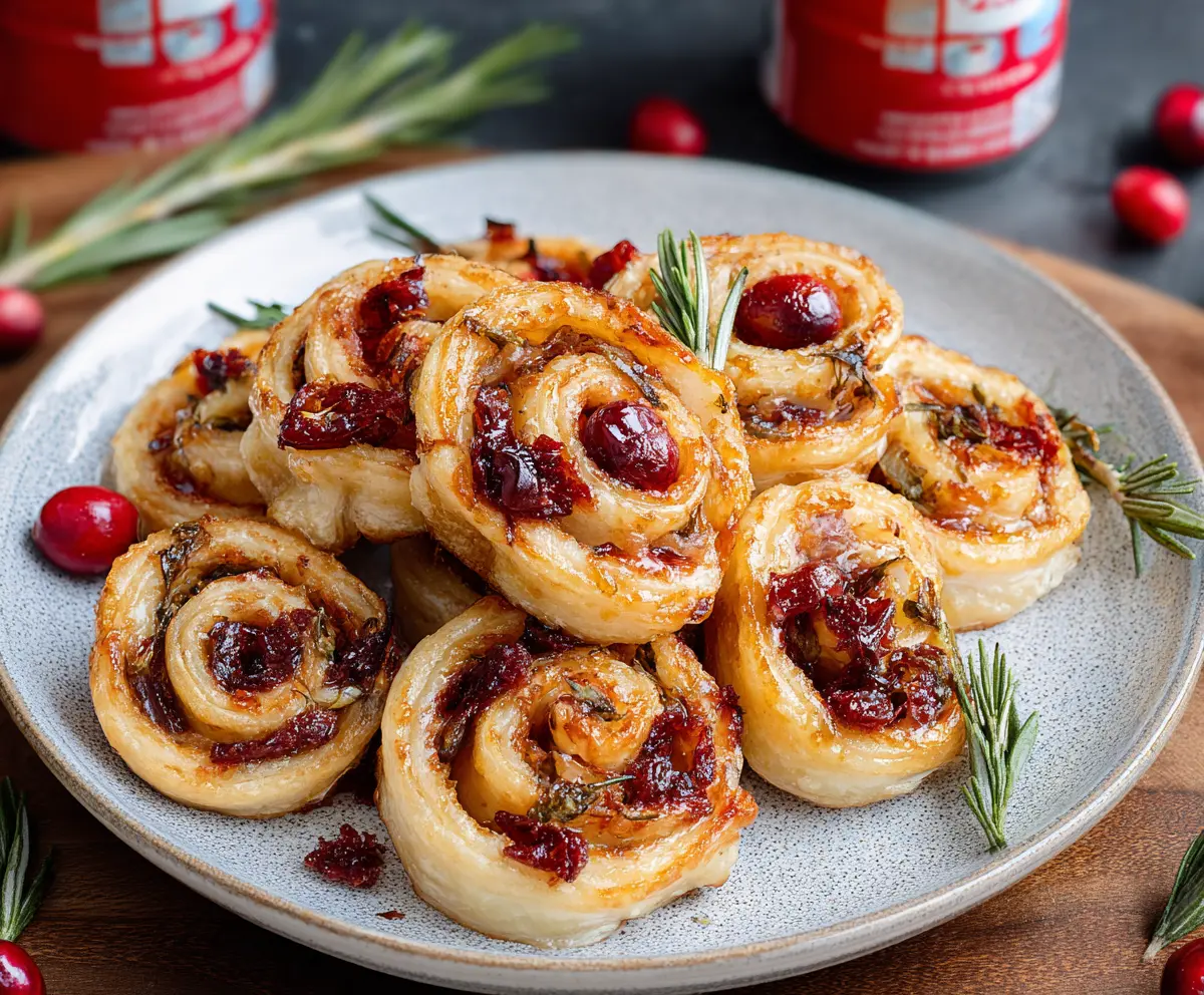 Delicious Brie & Cranberry Pinwheels Recipe