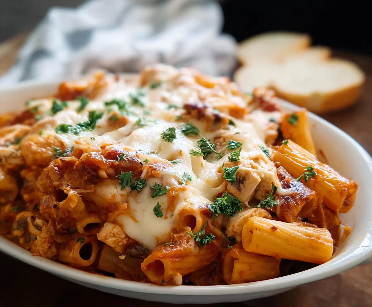 Delicious Chicken Rigatoni Pasta Bake Recipe