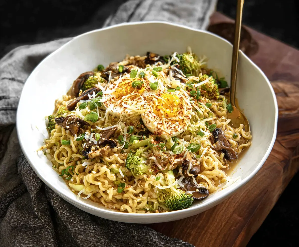 Garlic Parmesan Ramen Recipe | Easy & Delicious