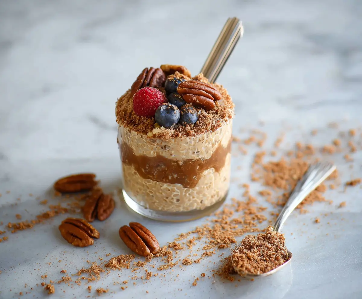 Coffee Cake Overnight Oats Recipe | Easy & Delicious
