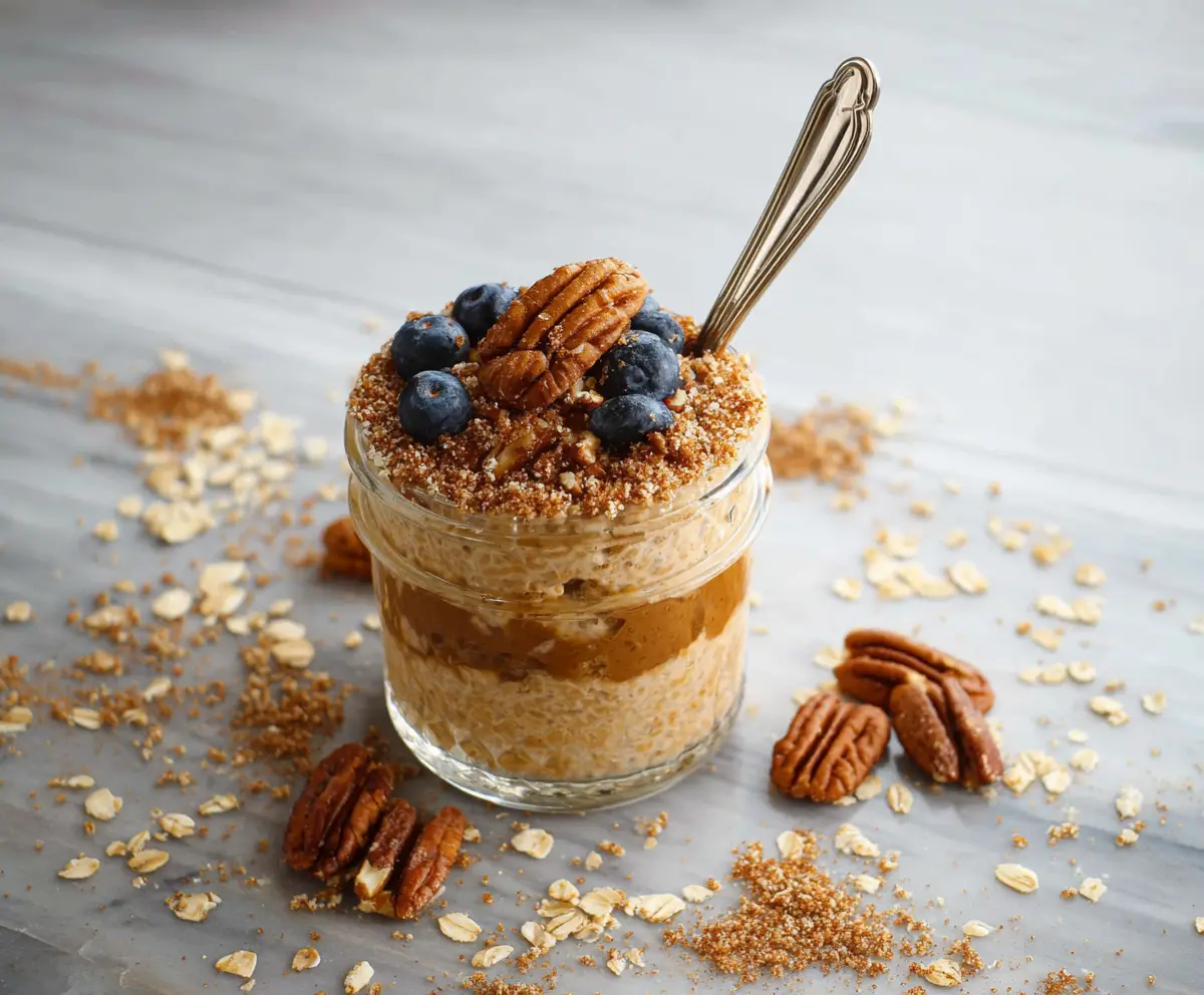Coffee Cake Overnight Oats Recipe | Easy & Delicious