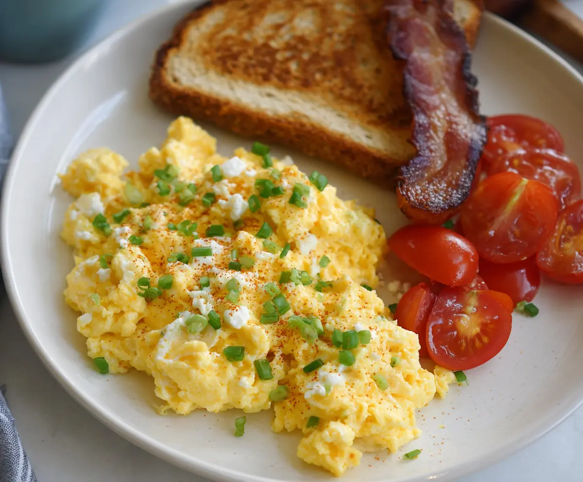 Cottage Cheese Scrambled Eggs Recipe | Easy & Healthy