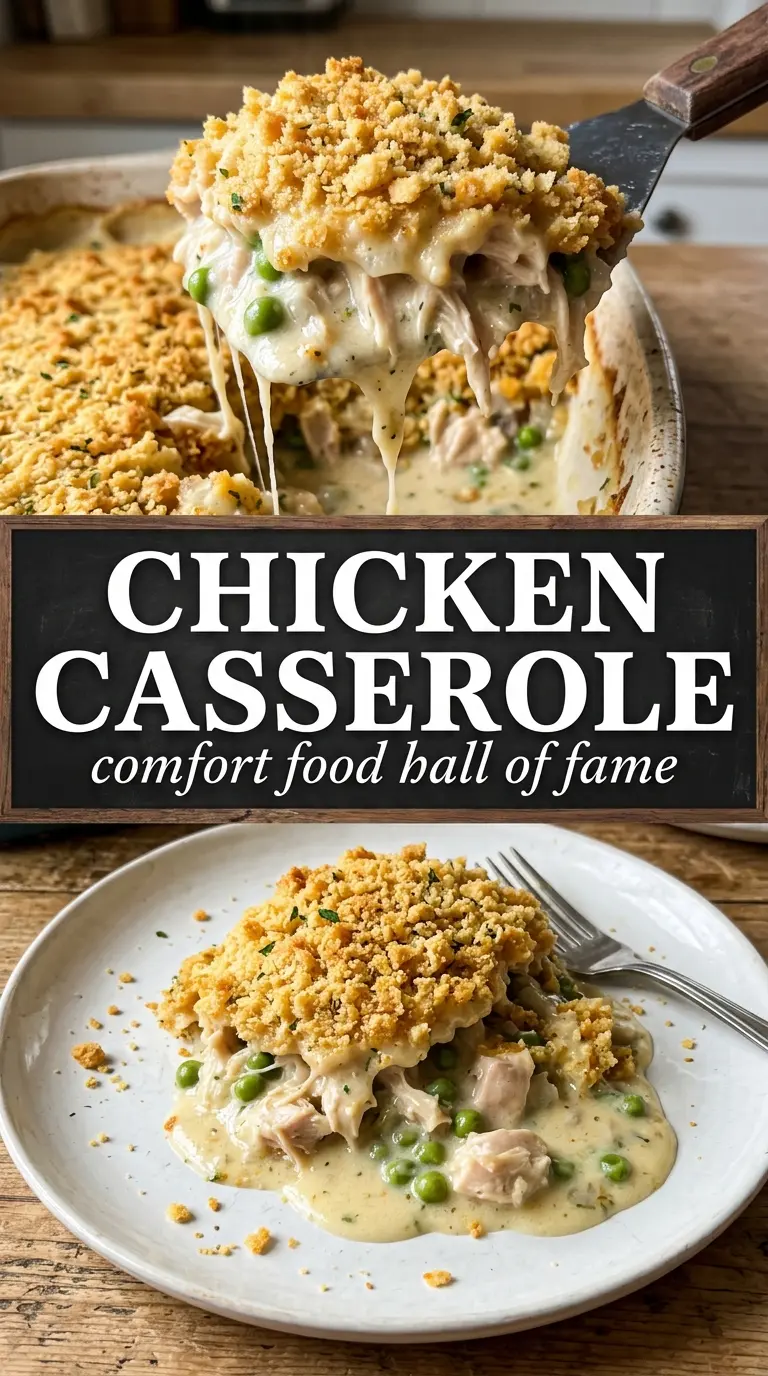 Chicken Casserole with Ritz Cheddar Crust