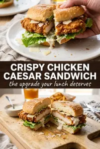 Crispy Chicken Caesar Sandwich | Panko Fried