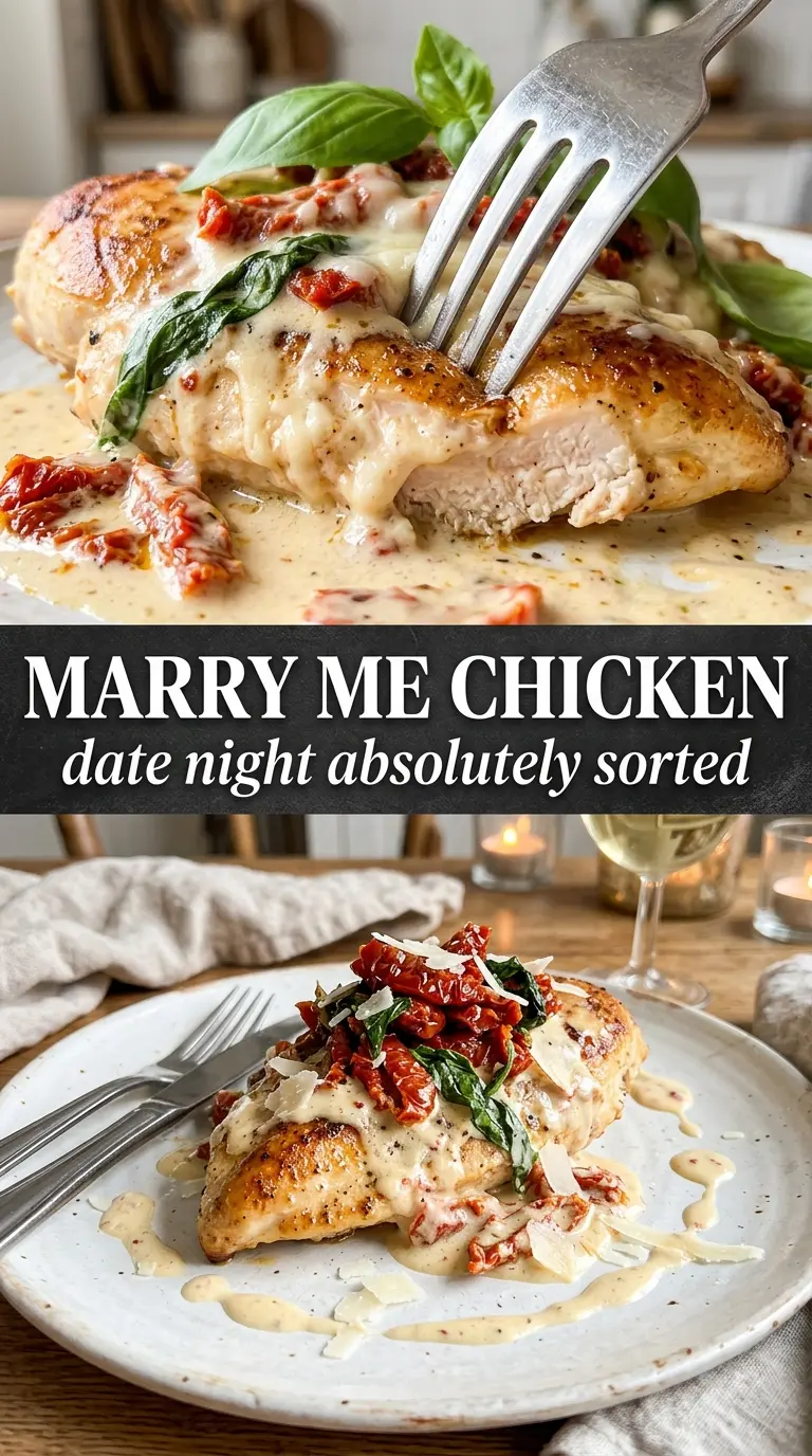 Marry Me Chicken (Sun-Dried Tomato Cream Sauce)